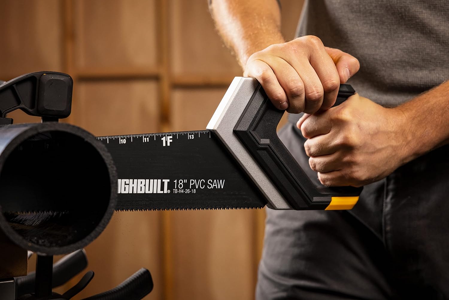 ToughBuilt 18" PVC Saw, Double Tooth Design Saw, High Carbon Steel Bla ...