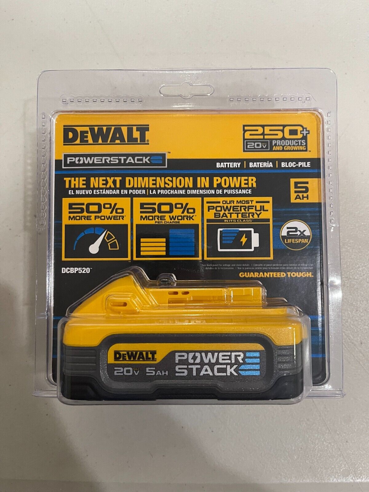 DEWALT得偉 DCBP520-2 20V 5Ah Powerstack 電池（預購） – 豐業五金裝飾工程有限公司